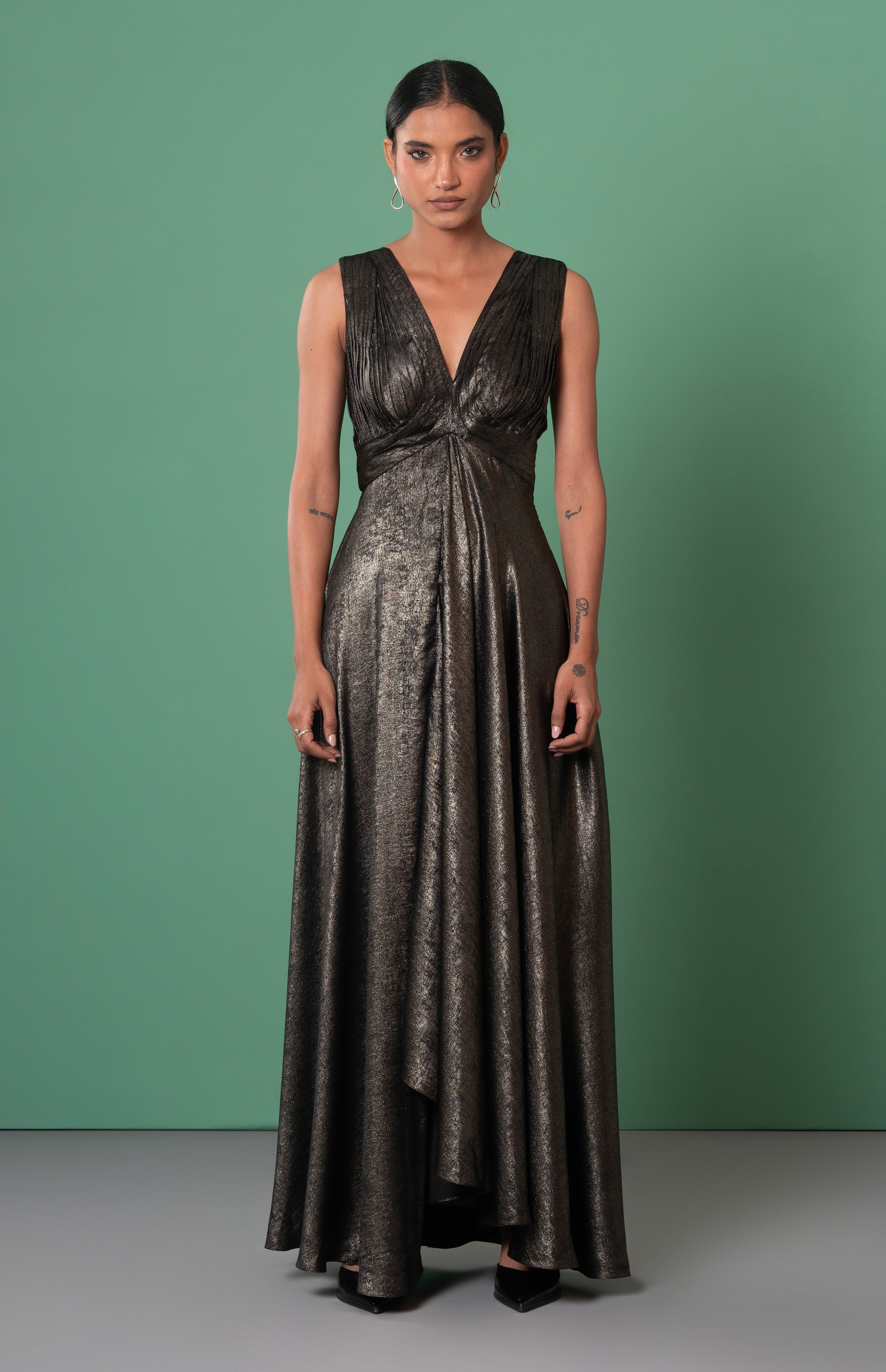Kira Draped Dress – Advait India